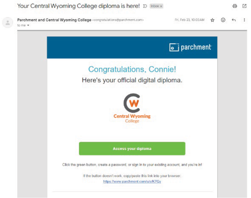 Certificates and Diplomas - Central Wyoming College
